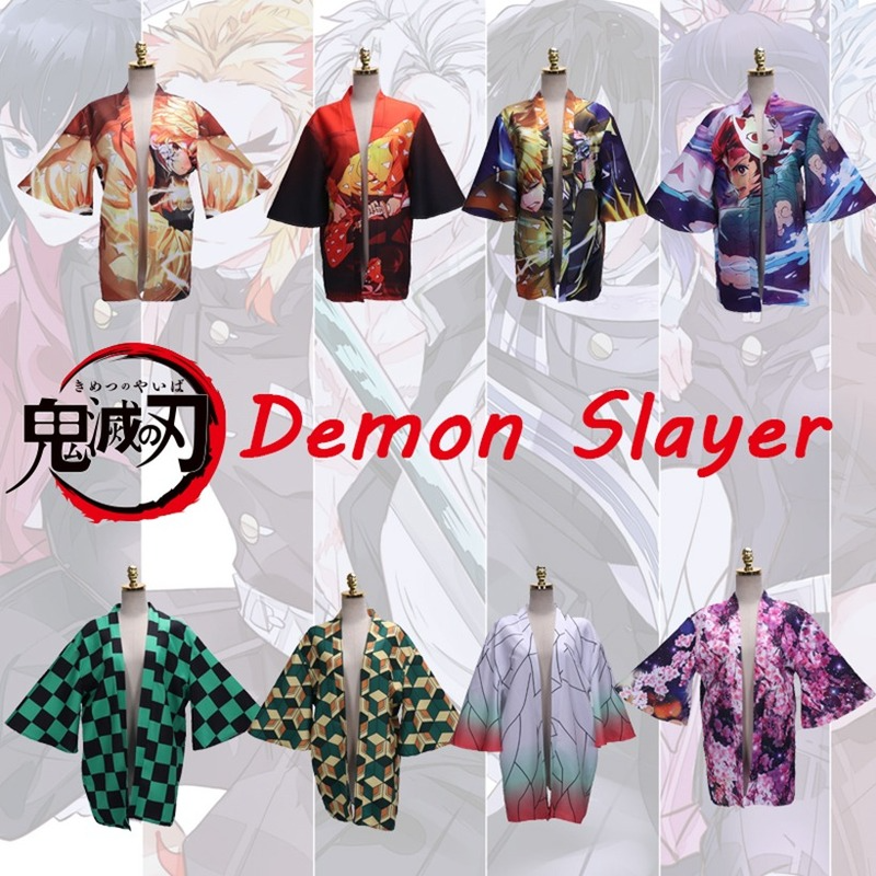COD Demon Slayer: Kimetsu no Yaiba Cosplay Costume Set เสื้อคลุมอาบน้ำ ...