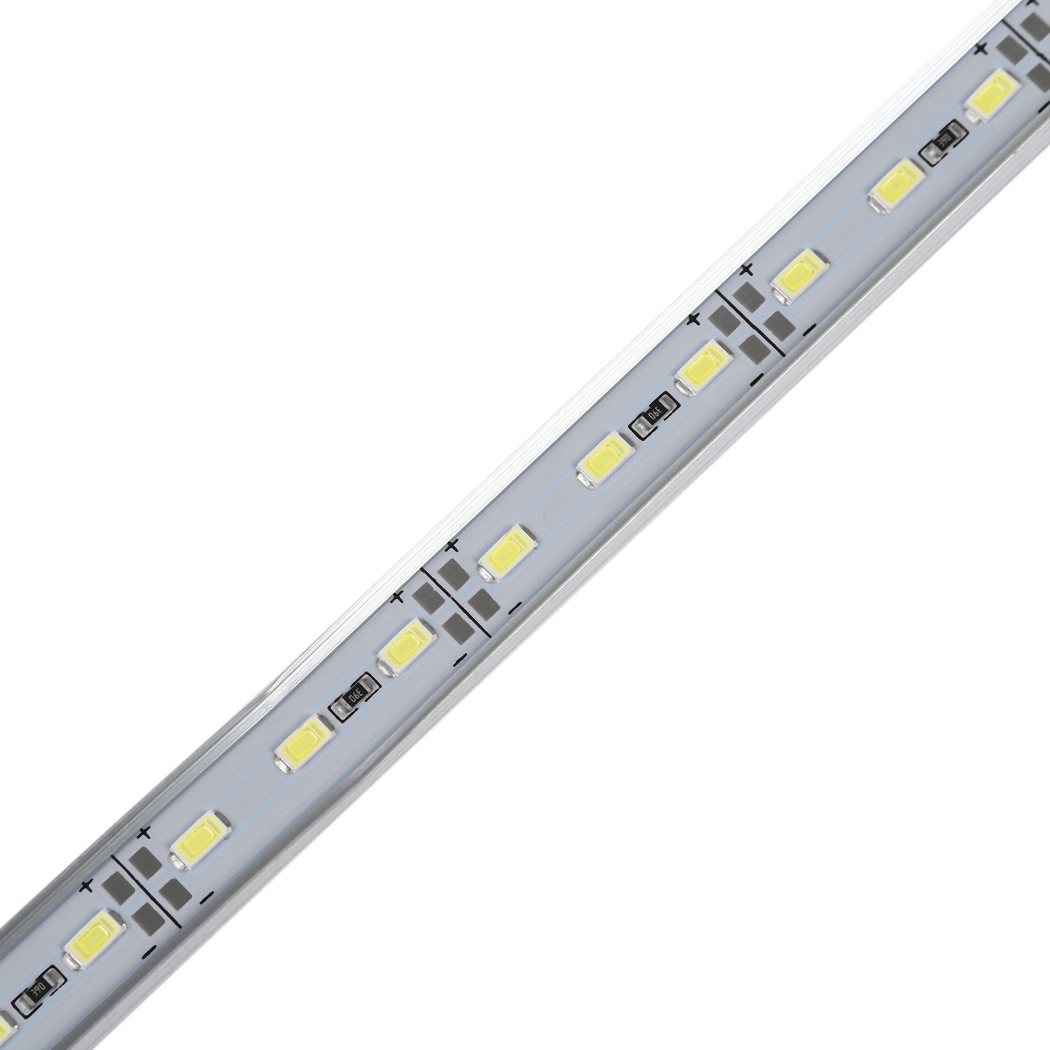 COD 50CM 12V 36 LED 5050 SMD Hard Strip Light Aluminum Rigid Warm White ...