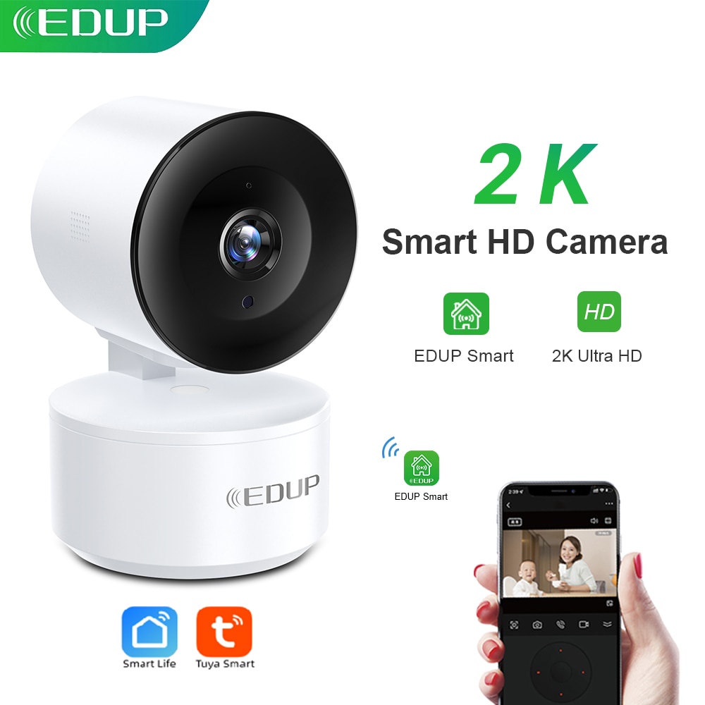 EDUP WiFi IP Tuya Camera HD Camera Mini Indoor Wireless Security Video ...