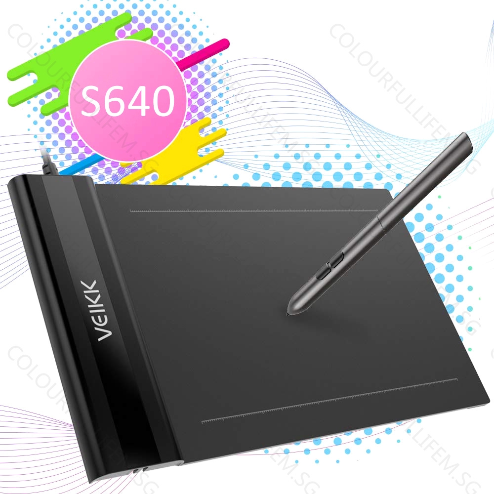 VEIKK S640 drawing board 4 X 6 inch Digital Drawing Pen Tablet with ...
