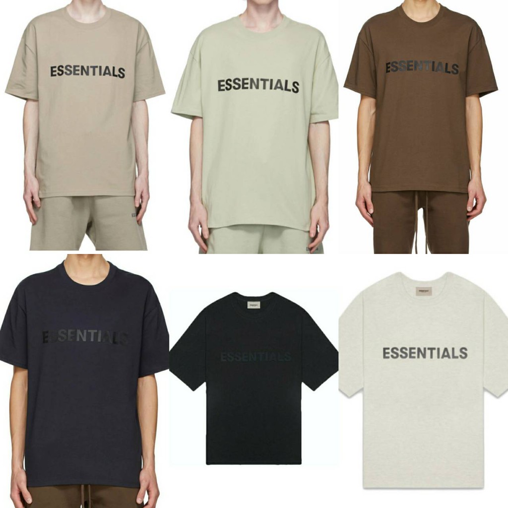 Fear of God (FOG) Essentials Logo tees | Shopee Thailand