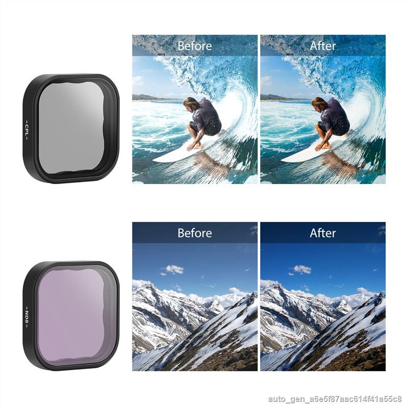 Telesin New Nd8 Nd16 Nd32 Cpl Lens Filter Set Aluminium Alloy Frame For ...