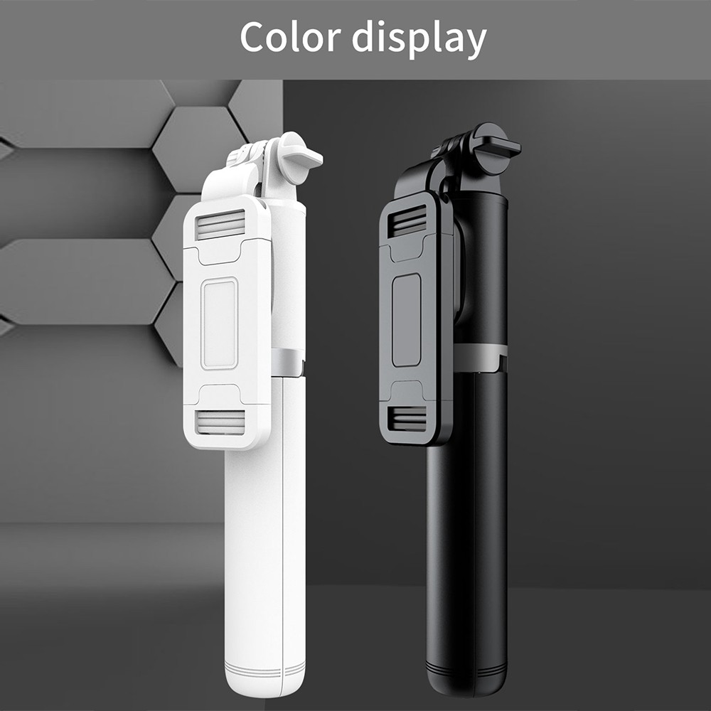 ไม้เซลฟี่Mini Wireless bluetooth foldable selfie stick triod shutter ...