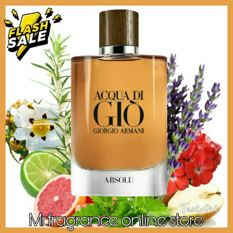 น้ำหอมแท้ Flash Sale Giorgio Armani Acqua Di Gio Absolu Edp 75 Ml กล่อง