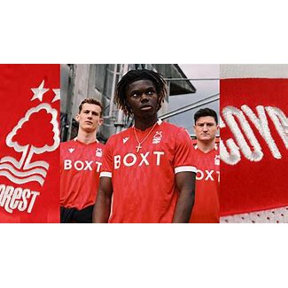 print Name official 202122 Nottingham Forest home kit Jersey New Season ...