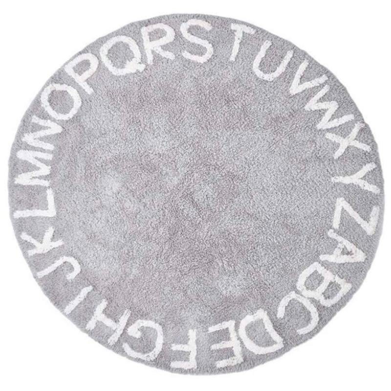 Baby Crawling Mat Thickened Cashmere Round Carpet Rug Cartoon Children ...