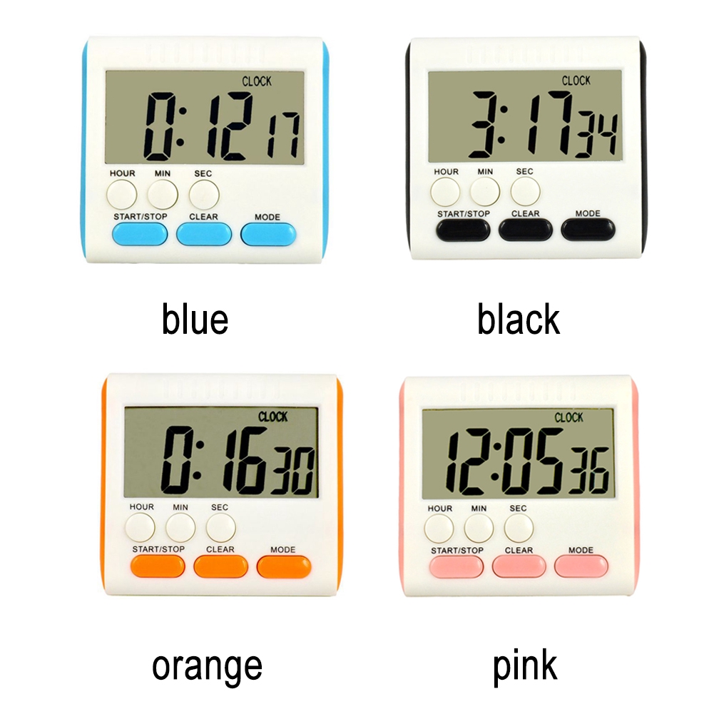Digital Kitchen Timer 24 Hours Magnetic with Large LCD Display and ...