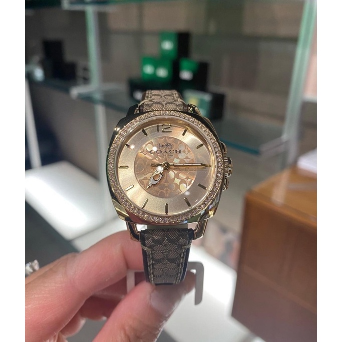 Coach 14503131 Ladies Boyfriend Multi-Function Rose Gold-Tone Watch ...