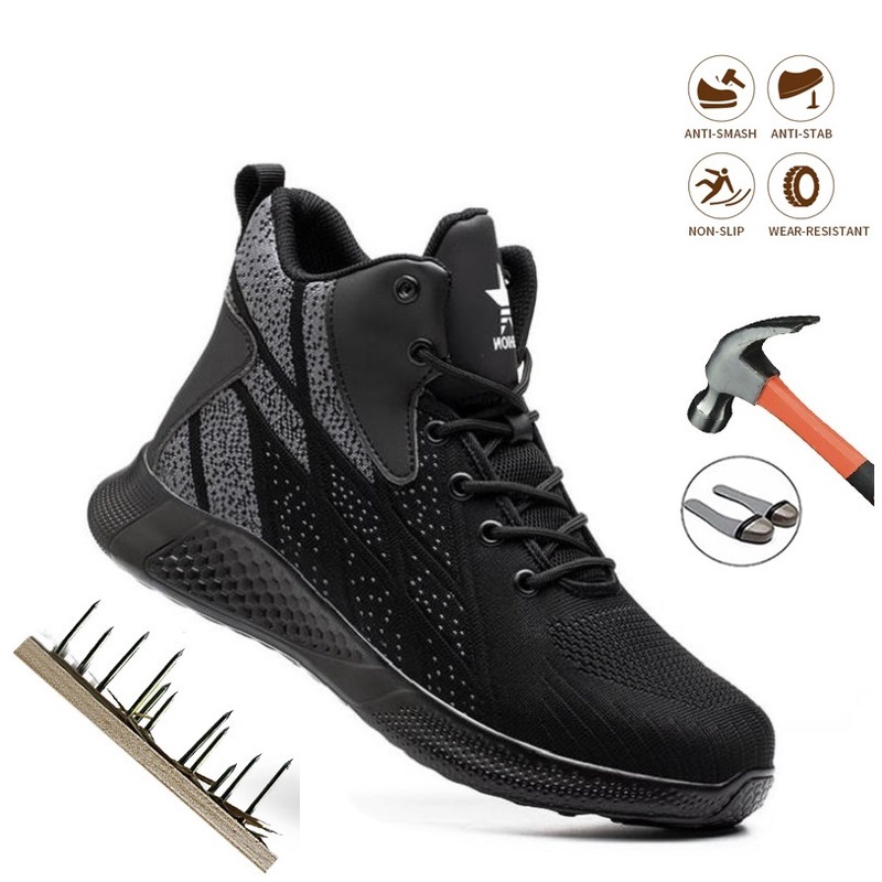 Fashion Safety Shoes Men39s Work Men Steel Toe Caps Indestructible Work ...