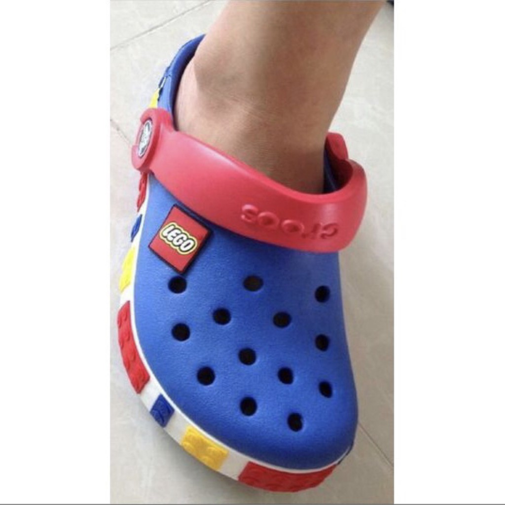 รองเท้าเด็ก Crocs band kids LEGO clog ประเภทรัดส้นแบบลำลอง วัสดุยาง ใส่ ...