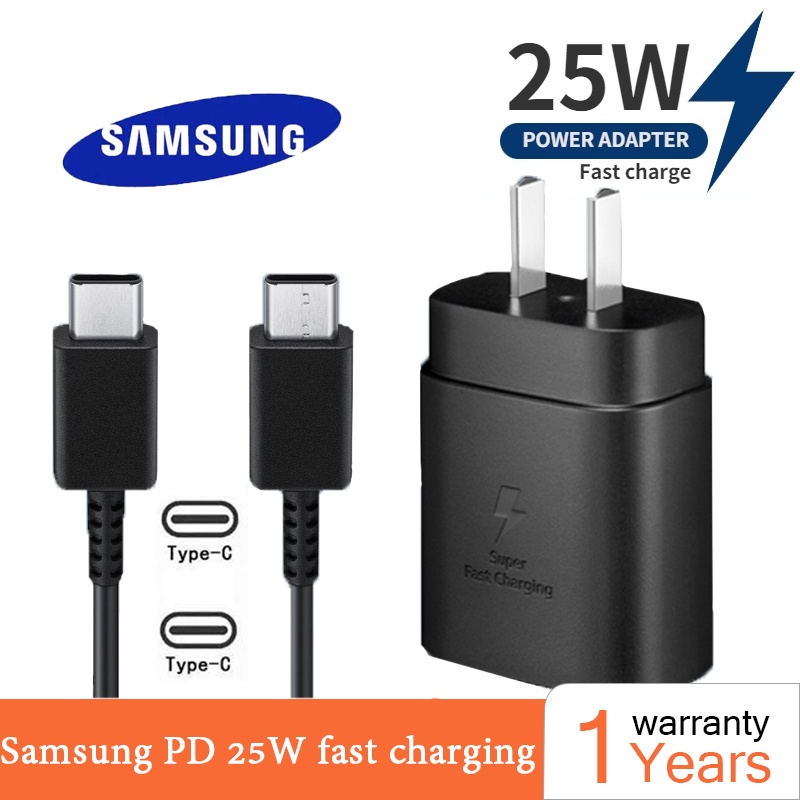 ที่ชาร์จซัมซุง Samsung 25W Adapter Cable Super Fast Charger PD Type-C ...