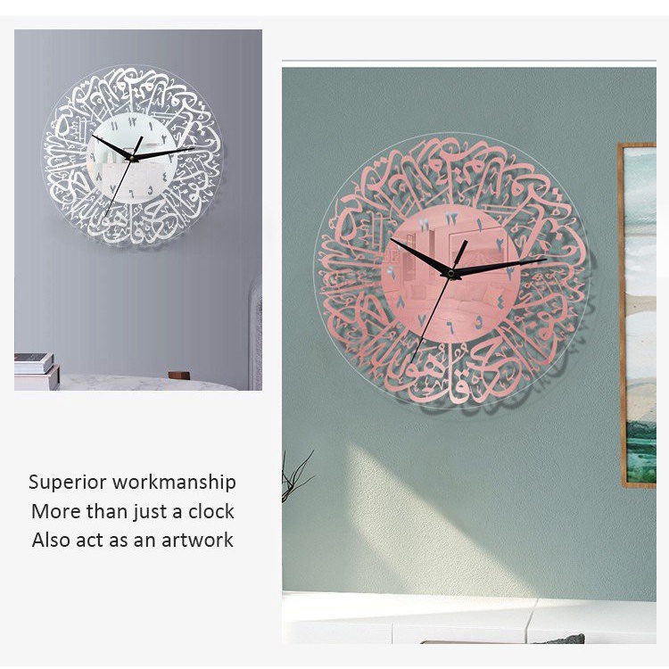 Arabian art creative wall clock 1sG8 | Shopee Thailand