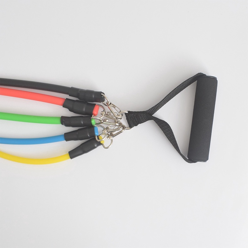 11pcsset Pilates Home Pull Rope Fitness Latex Tube Resistance Bands ...