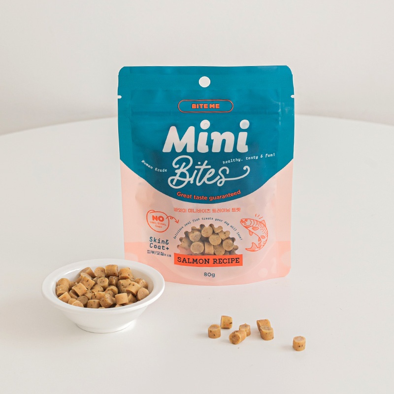 Bite Me Mini Bites Training Treat รสแซลมอน ขนมฝึกทักษะสุนัข จากประเทศ ...