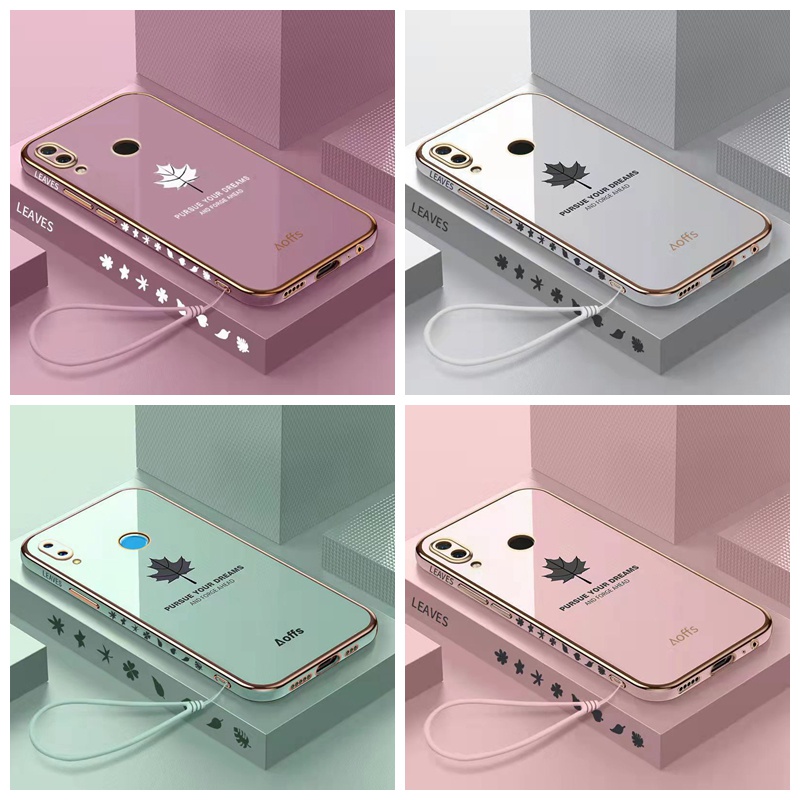 เคส Huawei Nova 3i Nova 7i Nova 9 se P30 Pro P40 Pro Electroplated Soft Shell Lanyard Phone Case ...