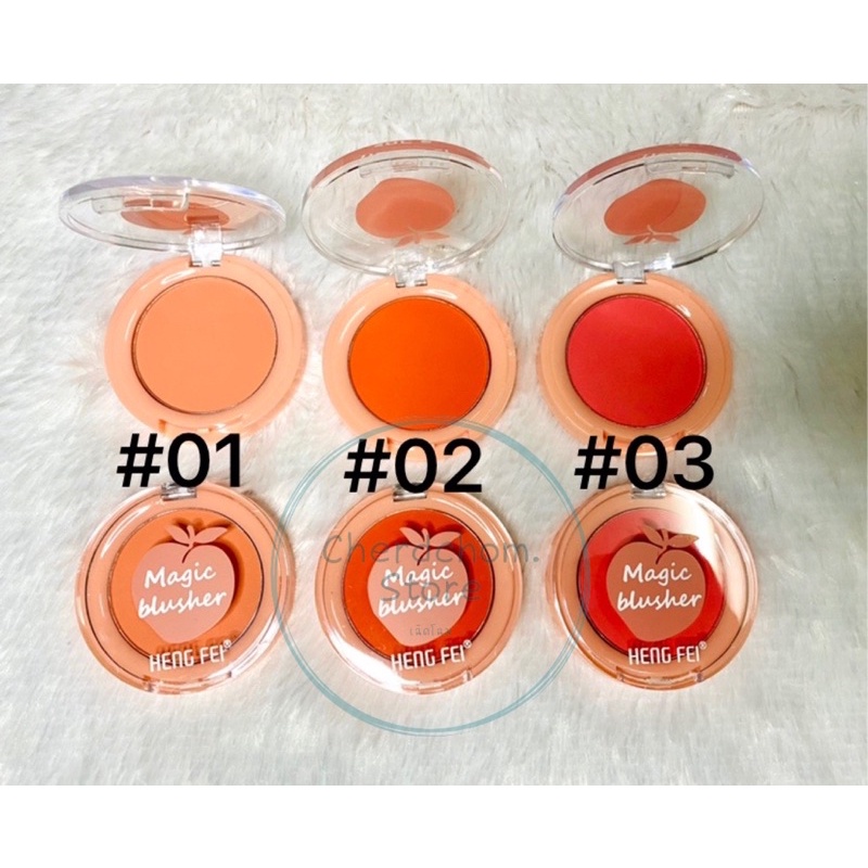 Magic Blusher บลัชออน โทนส้มพีช เนื้อฝุ่น - cherdchom_store - ThaiPick