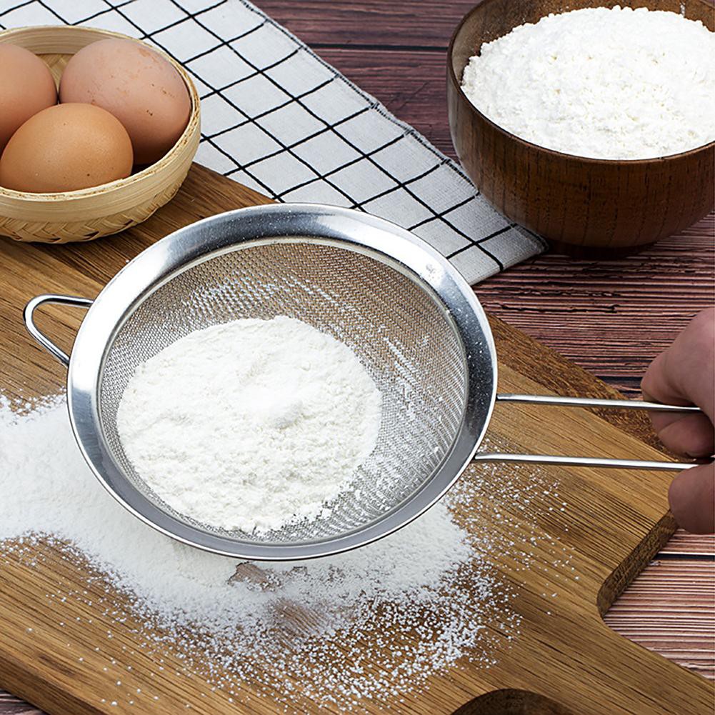 Stainless Steel Wire Mesh Fine Oil Flour Strainer Sifter Sieve ...