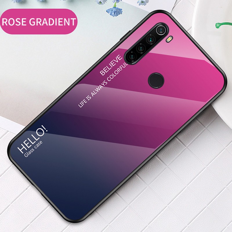 เคสโ Xiaomi Redmi Note 8T Hard Glass Phone glass case cover - mooda.th ...