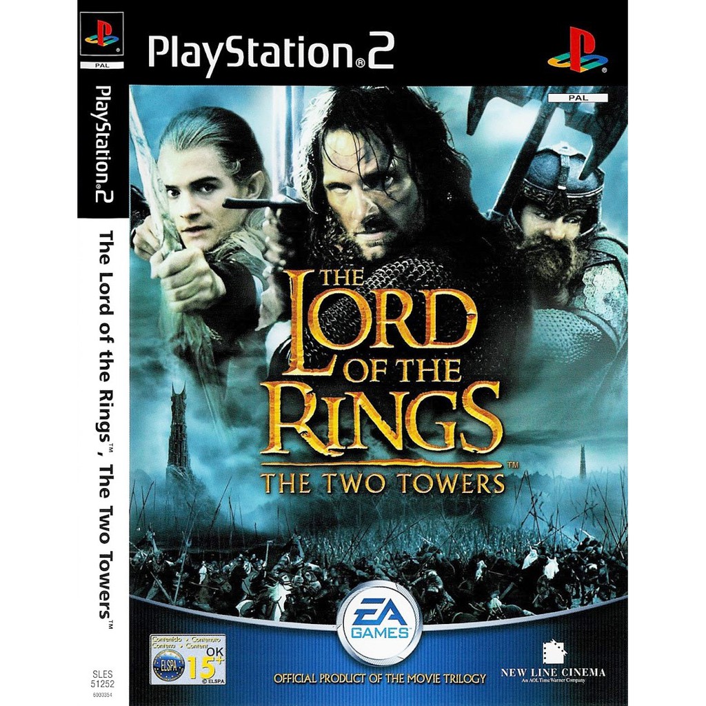 แผ่นเกมส์ The Lord of the Rings The Two Towers PS2 Playstation 2 คุณภาพ ...