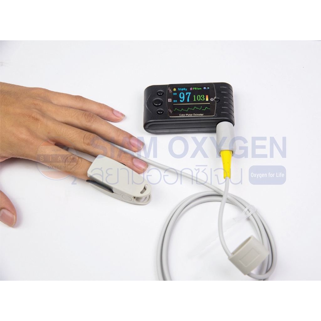 เครื่องวัดออกซิเจนปลายนิ้ว ยี่ห้อ Contec รุ่น CMS60C รับประกัน 1 ปี เครื่องวัดออกซิเจน เครื่อง ...