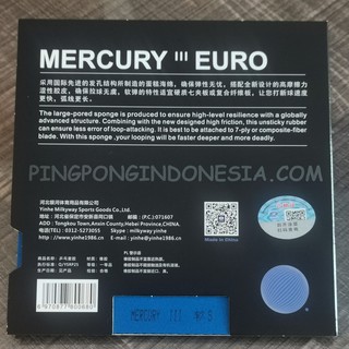Yinhe Mercury III Euro - ยางนุ่มสําหรับปิงปองโต๊ะปิงปอง 3 เข็มขัด ...