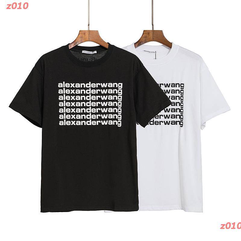 ราคาต่ำสุด New Alexander Wang T-Shirt เสื้อยืดพิมพ์ลาย เสื้อยืดผ้าฝ้าย คอกลม cotton บุคลิกภาพ ...