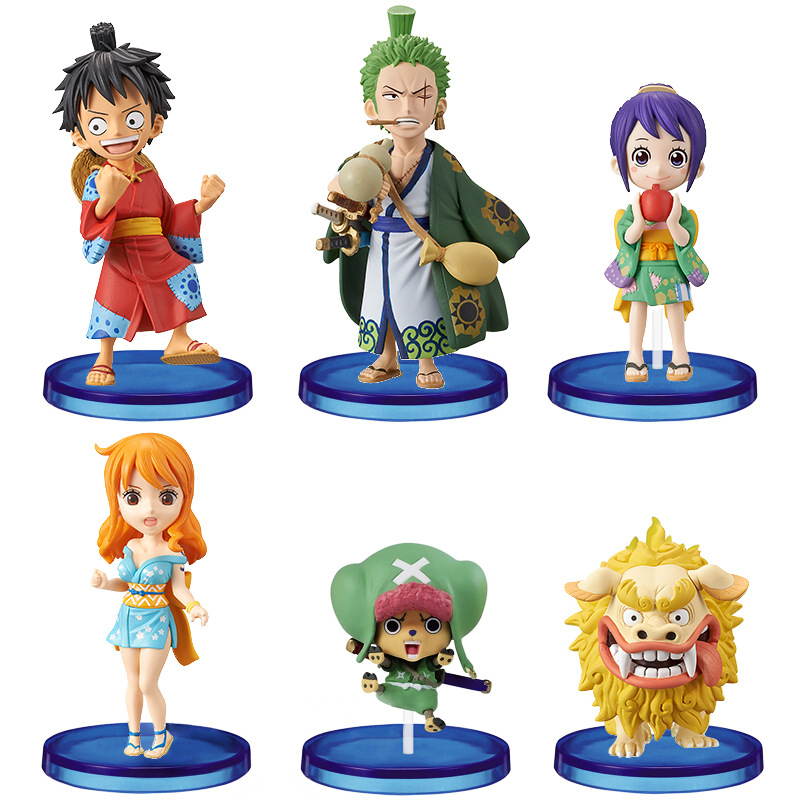 โมเดลวันพีช Set Wano Ver. One Piece Luffy Zoro Nami Choper Tamako Koma ...