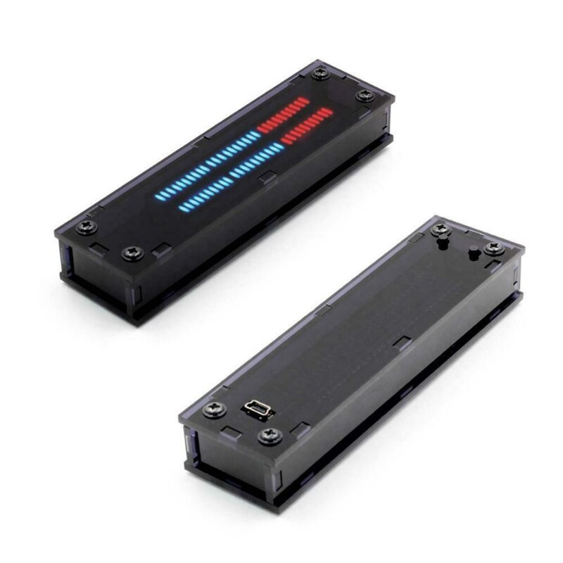 New Dual 30bit Full Color LED Audio Level Indicator Panel VU Meter For ...