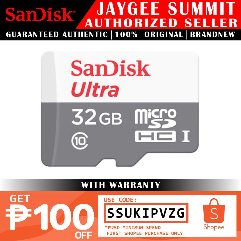 Ultra 32GB Micro SDHC UHS-1 C10 Memory Card SDSQUNR-32G - mrp1mj5kci - ThaiPick