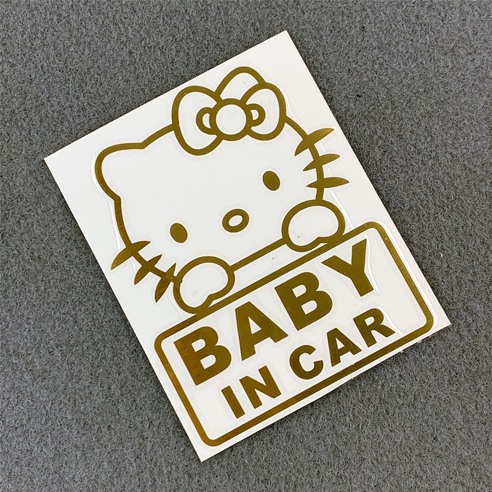Hello Kitty Baby On Board Safety Sign Stickers (Set Of 2) Made In Japan ...