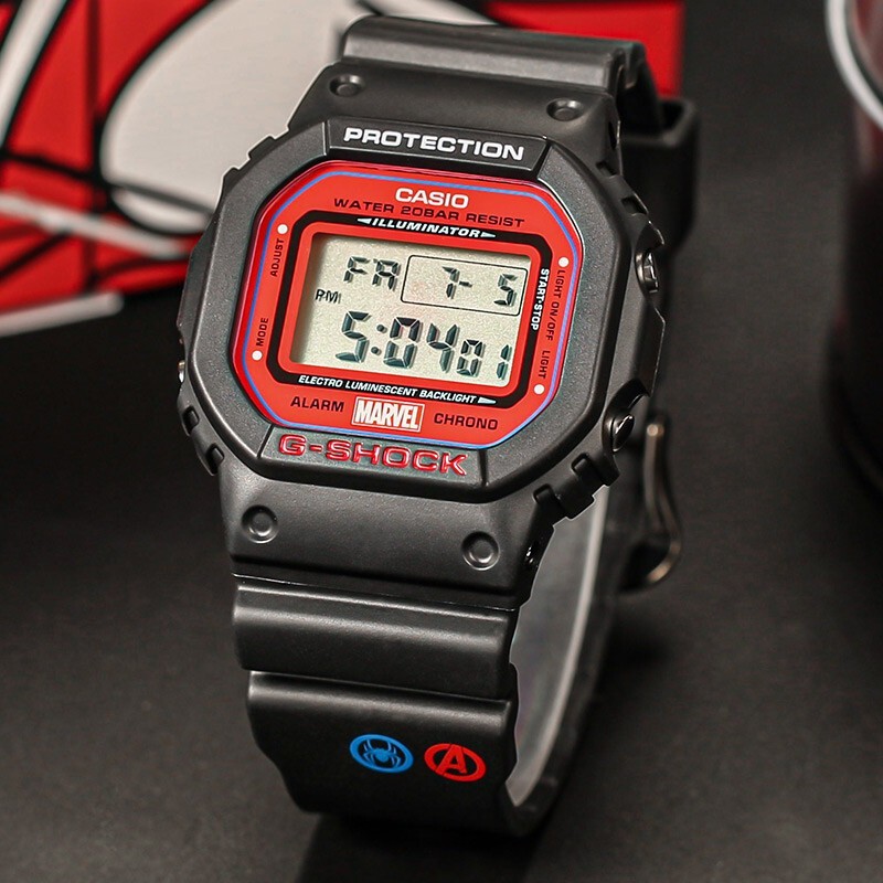 Casio G Shock นาฬิกาข้อมือผู้ชาย สีดำ สายเรซิ่น รุ่น G 5600e 1dr