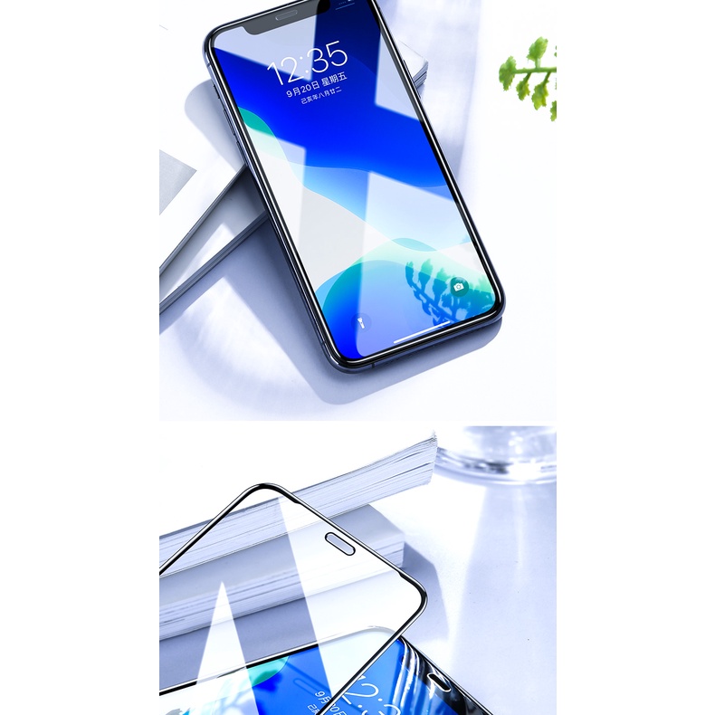 Smartdevil ฟิล์มกระจกนิรภัยกันรอยหน้าจอ 9D เต็มจอ ลายเพชร สําหรับ iPhone 12 Max iPhone 11 pro ...