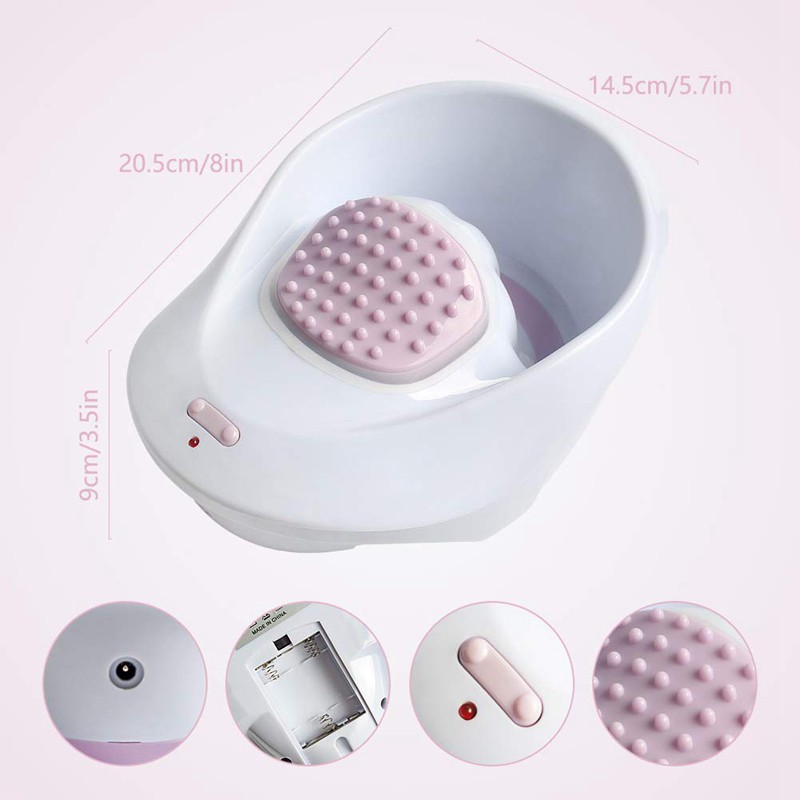 Electric Nail Soaking Bowl Vibration Spa Massage Soak Soothing Relaxing ...
