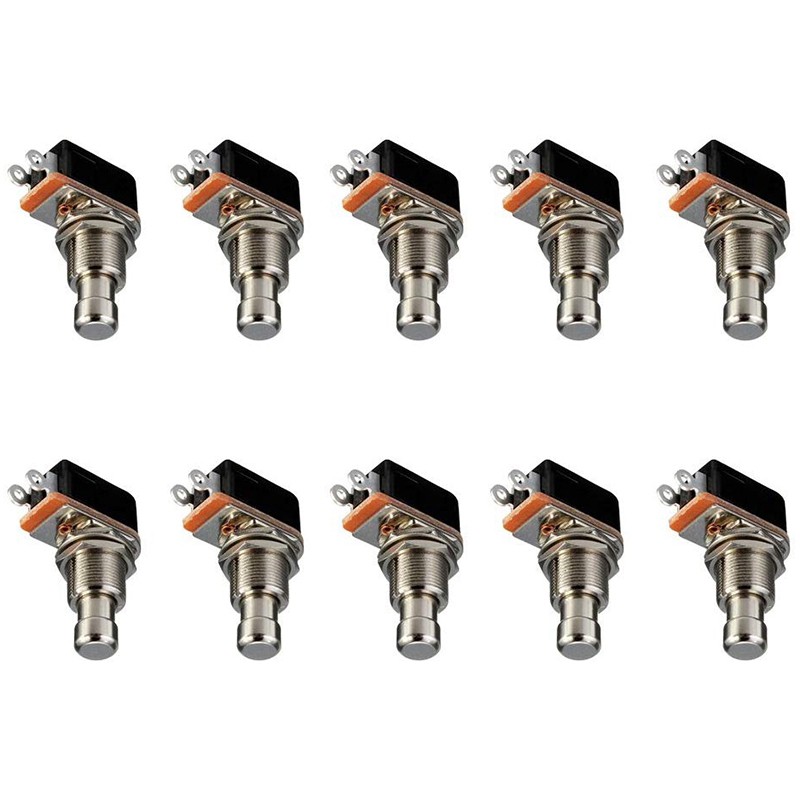 Guitar Effects Pedal Box Momentary SPST Switch Push Button Pack of 10 ...