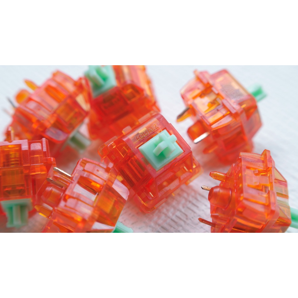 แป้นพิมพ์：10cs/ack Equalz Tangerine Switch 5 Linear Switches For ...