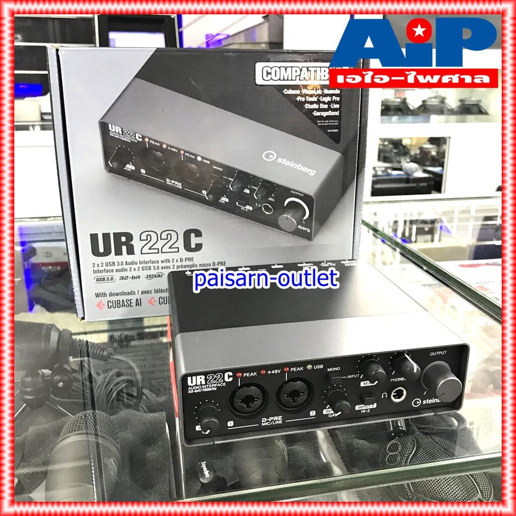 ฟรีค่าส่ง STEINBERG UR22C interface UR 22 C UR-22C ออดิโออินเตอร์เฟส ...