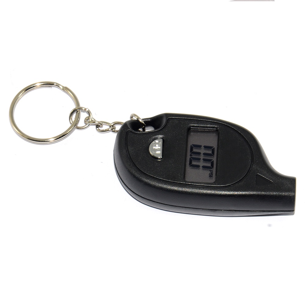มาตรวัดความดันวัดความดันMini LCD Digital Tire Tyre Keychain Air ...