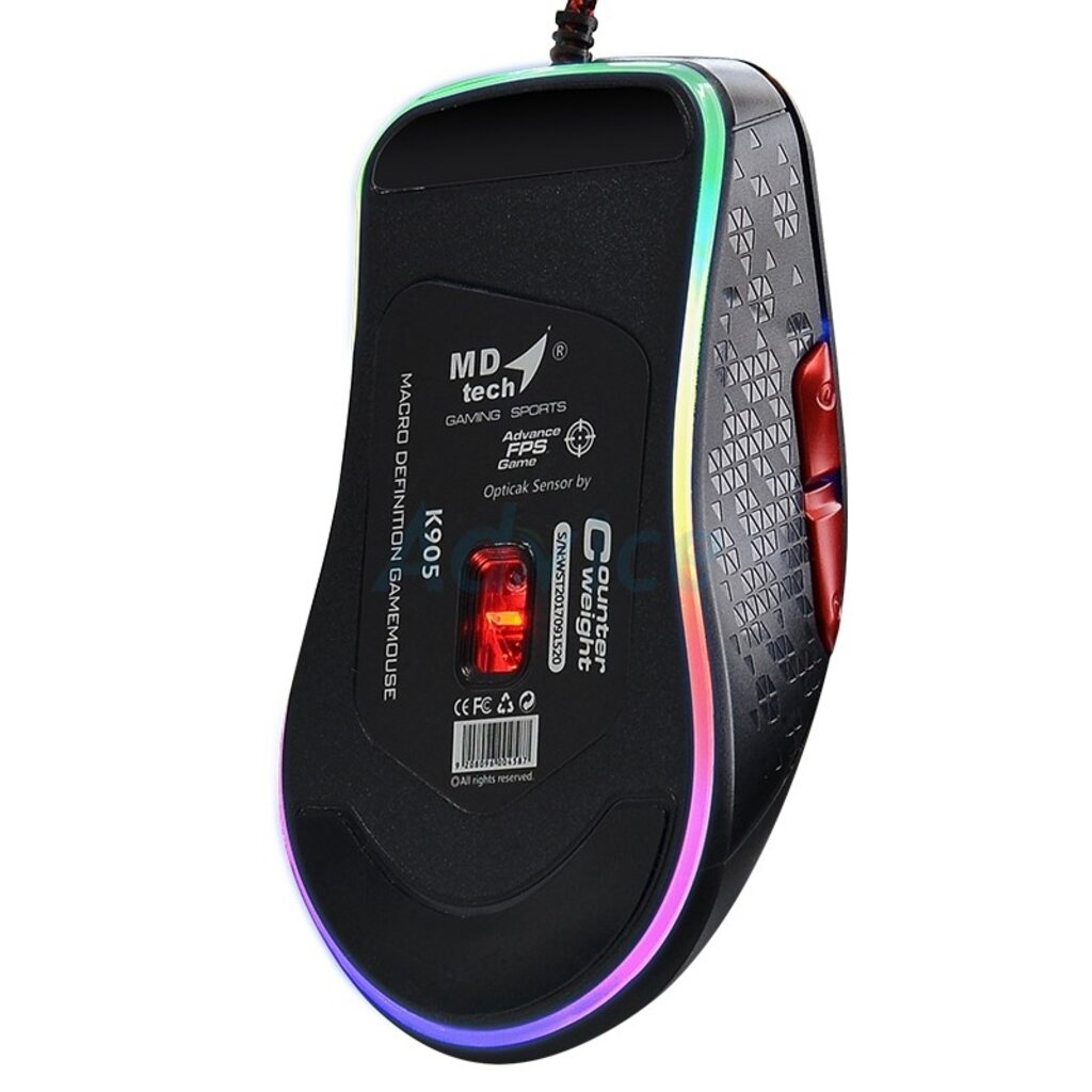 USB Optical Mouse MD-TECH (K905) Black - advice_banpaew - ThaiPick