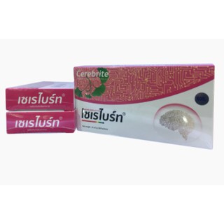 Cerebrite 30 Tablets เซเรไบร์ท ใบแป๊ะก๊วยผสมโสมสกัด น้ำมันปลาทูน่า ...