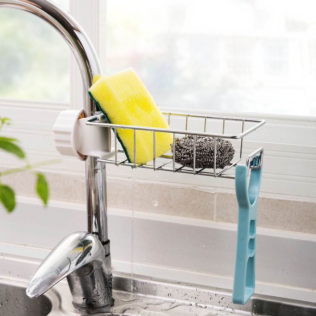 【Storage】Home faucet rack, cloth rack, drain rack, home kitchen, non ...