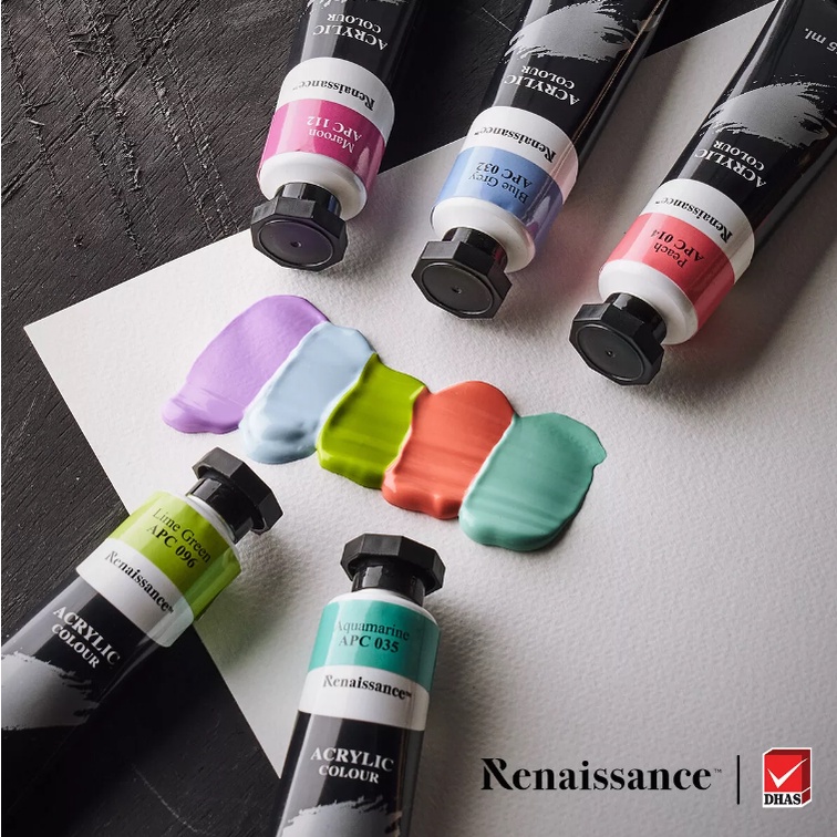 Acrylic color Renaissance สีอะคริลิค เรนาซองซ์ 45 มล. จำนวน 1 หลอด ...