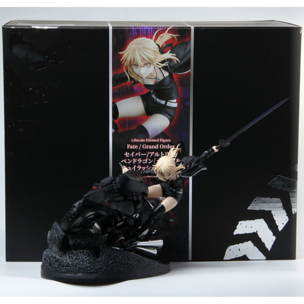27cm FateGrand Order Altria Saber Alter Cuirassier Noir Bike 18 Scale ...