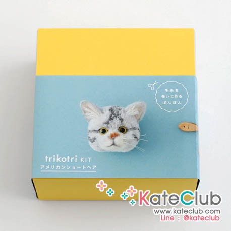 (DIY) trikotri KIT - PomPom Animals - kateclub - ThaiPick