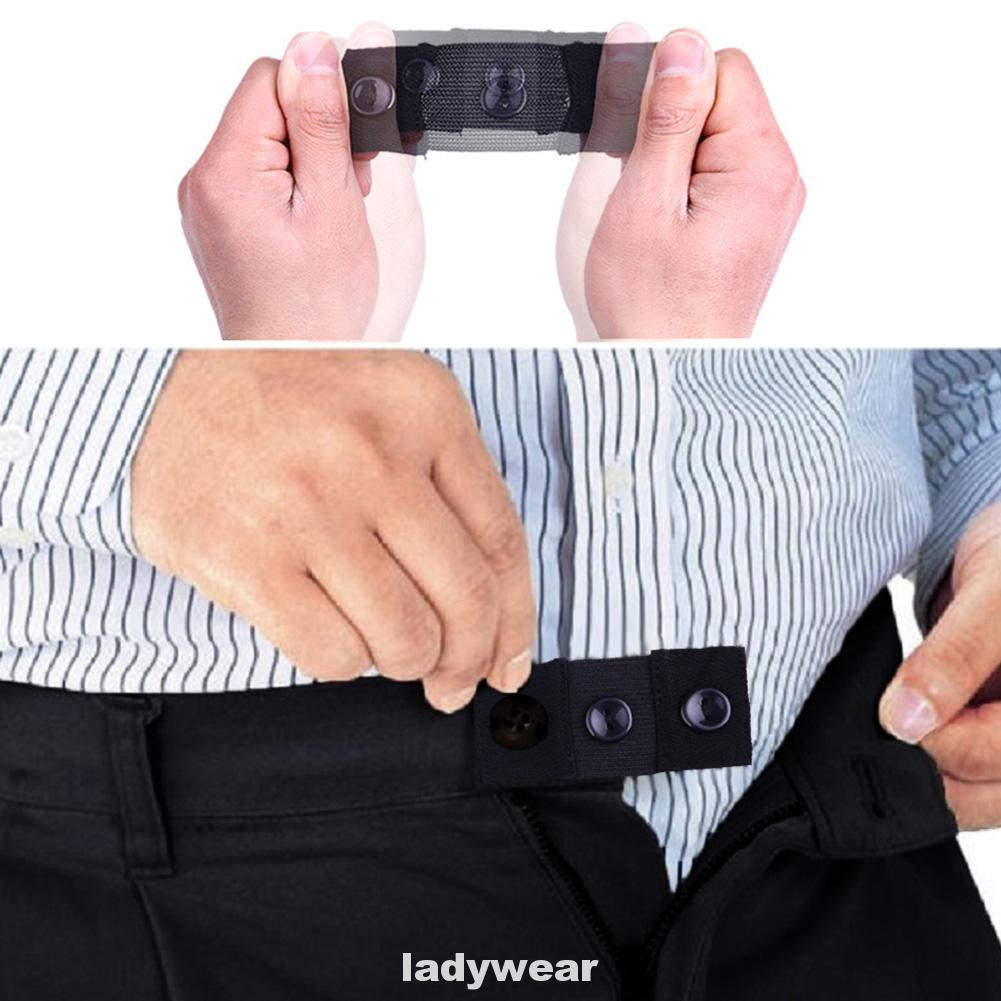 Buckle Elastic Band Stretchable Lengthening Tight Waist Belt Extender ...