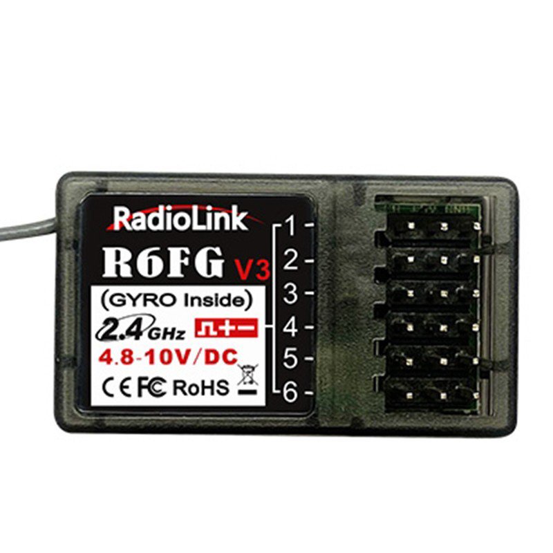 Ready Stock Original RadioLink R6FG 2.4GHz 6CH Receiver High Voltage RC ...
