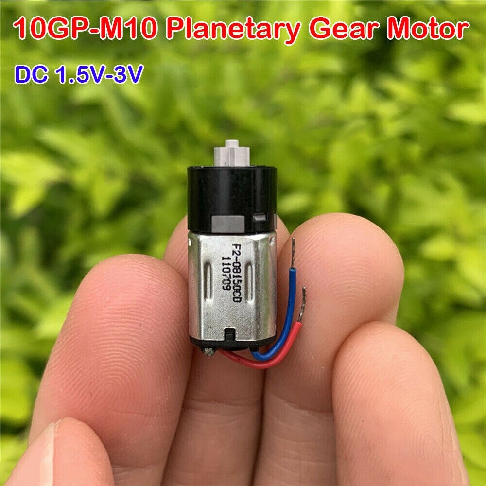 Mini M10 Planetary Gear Motor Micro Geared Motor DC 1.5V 3V 98RPM ...