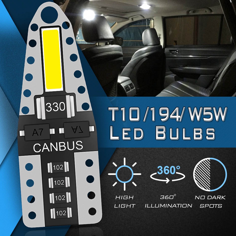 หลอดไฟแคนบัส led T10 W5W 2SMD 7020 สําหรับ Toyota Corolla Avensis Yaris ...