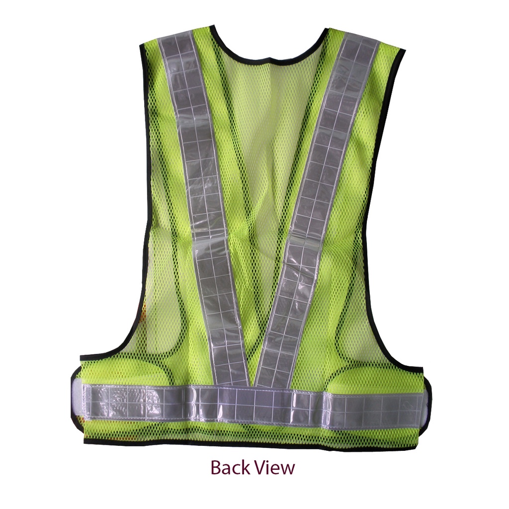 Safetyb เสื้อกั๊กนิรภัย Vest with V-Shape Reflective Strip Green Colour ...