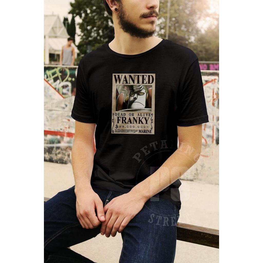 Spot Goods 4 Warna Franky Wanted One Piece Unisex Tee 100 Cotton ...