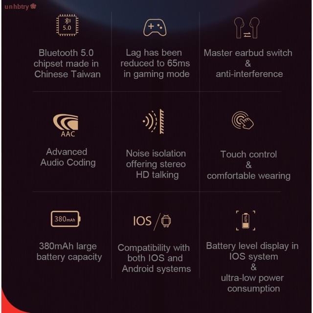 จุดประเทศไทยXiaoMi QCY T5 TWS BT5.0 IPX5 Wireless Earphones with Two ...